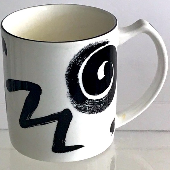 Mikasa | Dining | Mikasa Fashion Plate Reggae Dw2 Black White Coffee ...